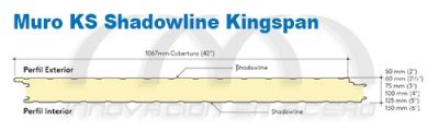 Inventario de Panel Aislado para Muro KS Shadowline Kingspan - Innovacero